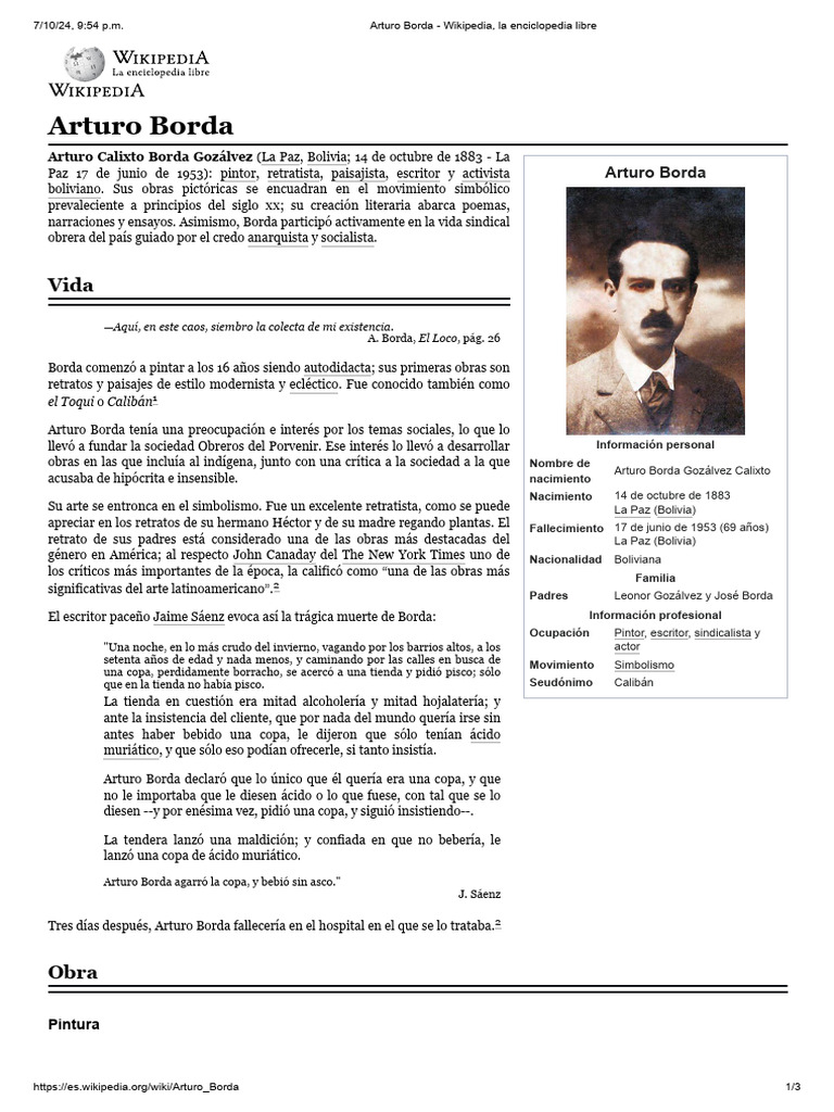 ARTURO BORDA | PDF