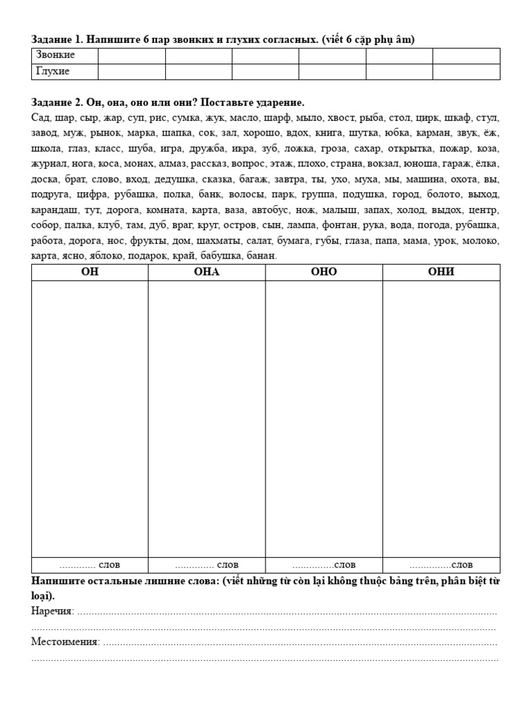 Tổng Hợp Kiến Thức Urok 6 - 11 | PDF