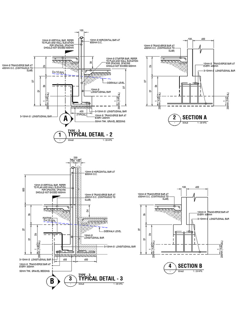 Footing Type 3 - Blow Up Detail | PDF