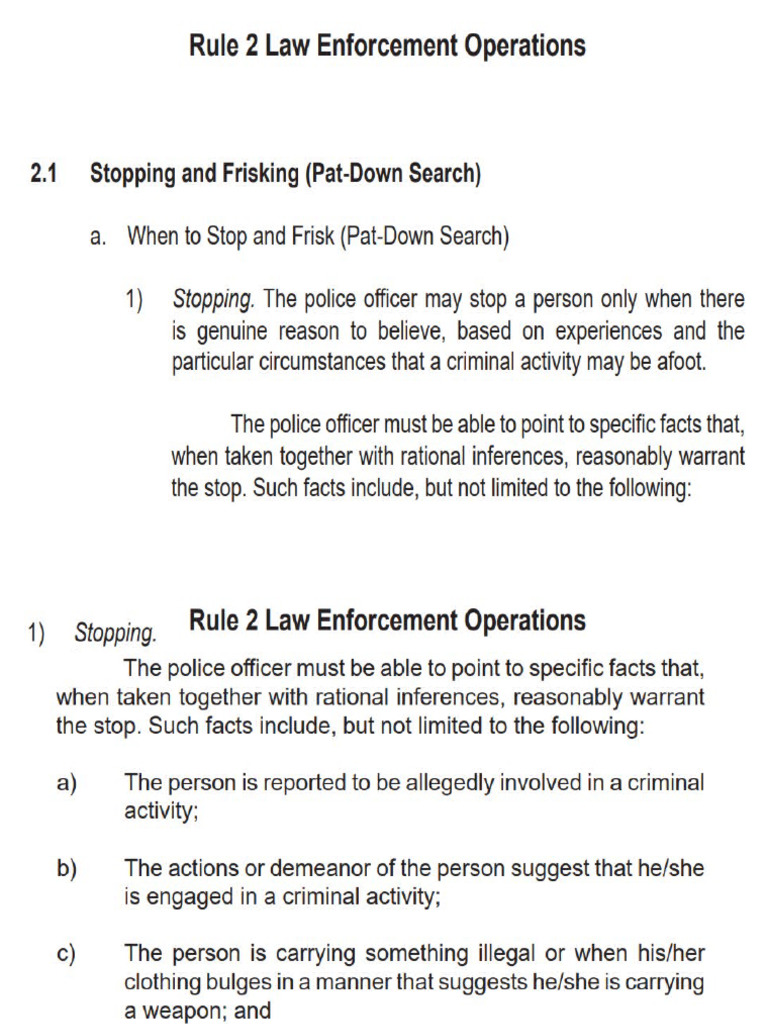 3. Law Enforcement Operations | PDF