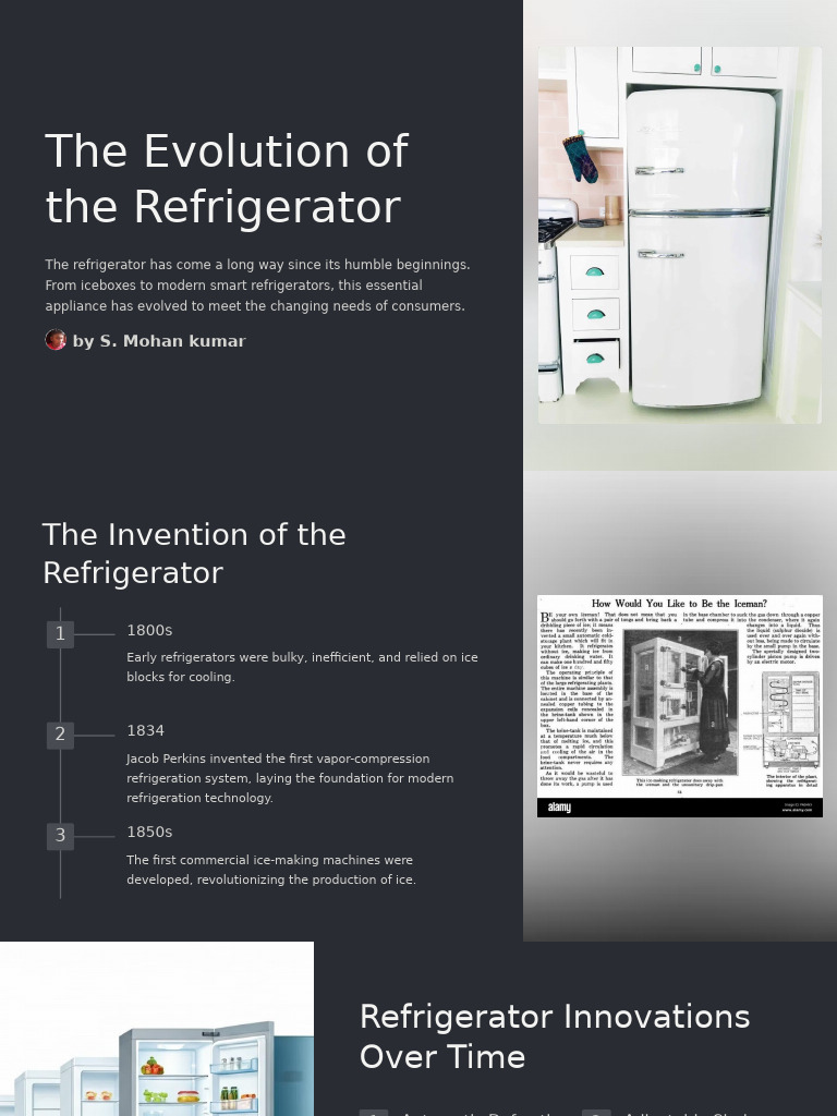 The Evolution of The Refrigerator | PDF