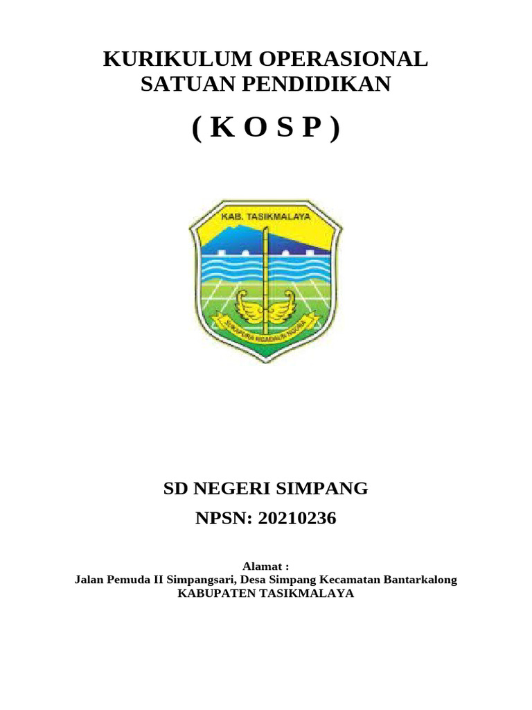 KOSP 2024-2025 SDN SIMPANG | PDF