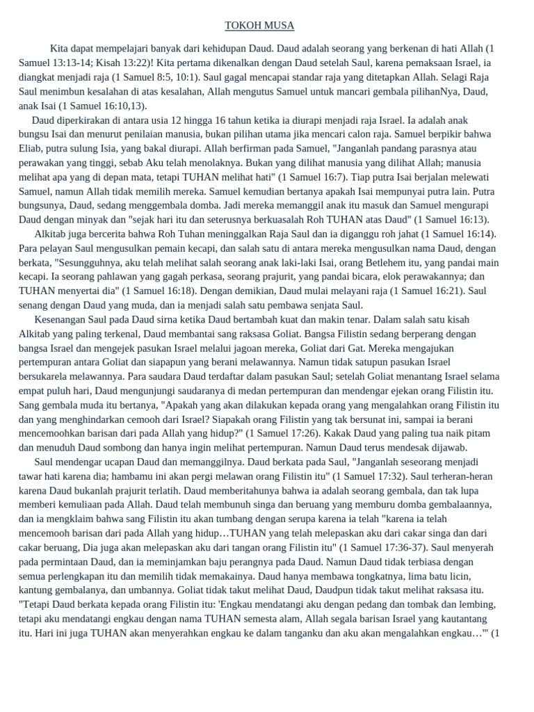 Tokoh Musa | PDF