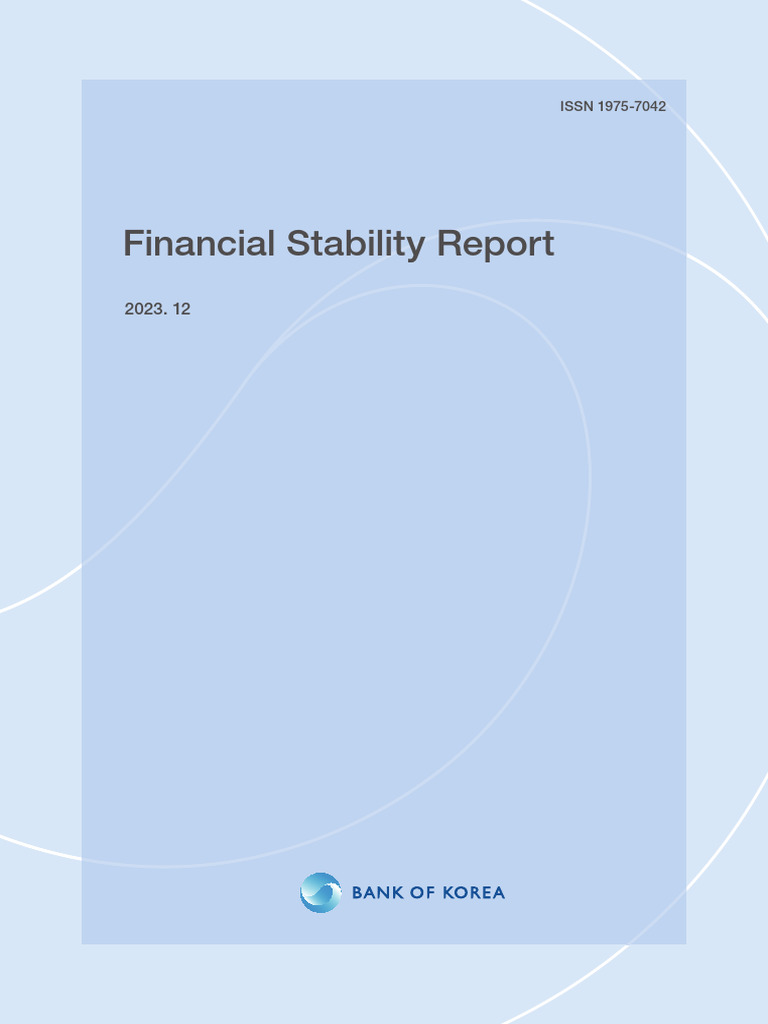 December 2023 Financial Stability Report | PDF | Debt | Bank Of Korea