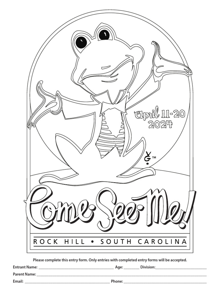 2024 Coloring Contest Entry Form | PDF