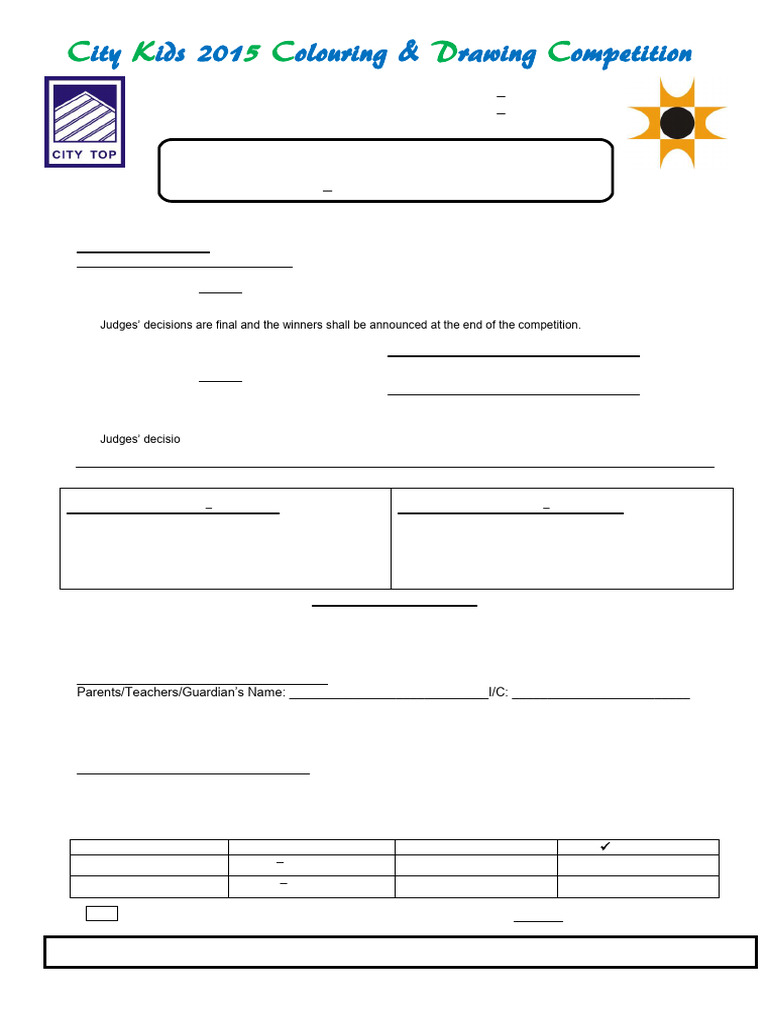 Competition-Form-colouring-drawing | PDF