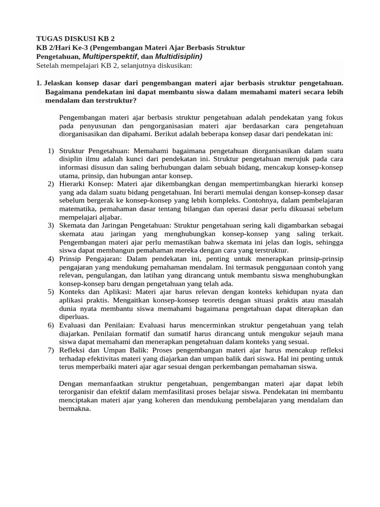Tugas Diskusi Ke 2 | PDF