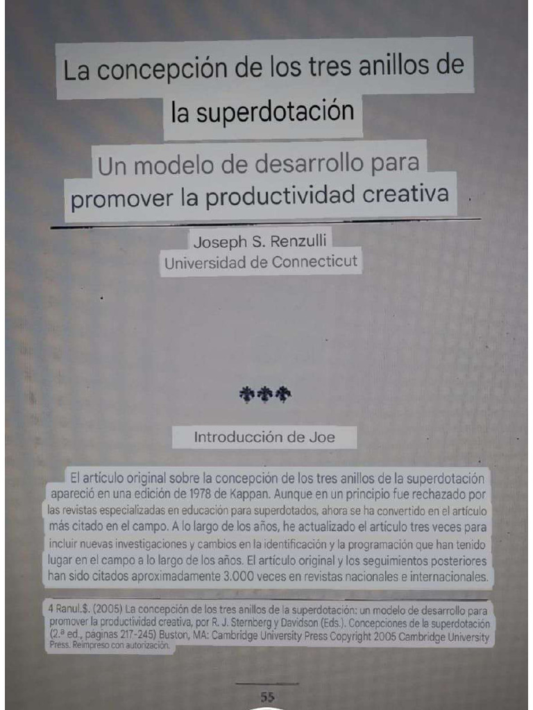 Concepcion de Los Tres Anillos - RENZULLI - 1 | PDF