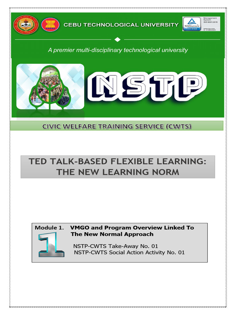 Module 1 Unified Course Pack CWTS 1 2021 2022 | PDF