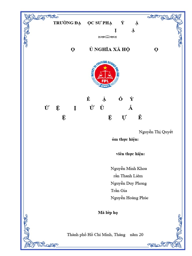 Nhóm 01-CNXH L P 08CLC | PDF