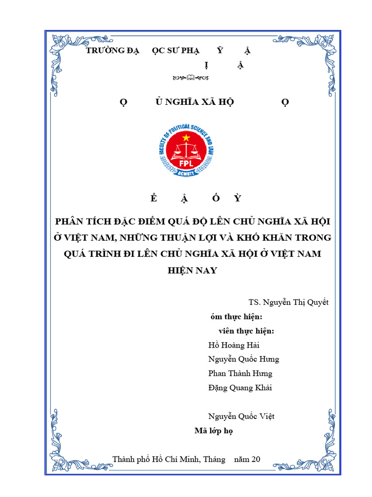 Nhóm 3 L P CNXH 08CLC | PDF