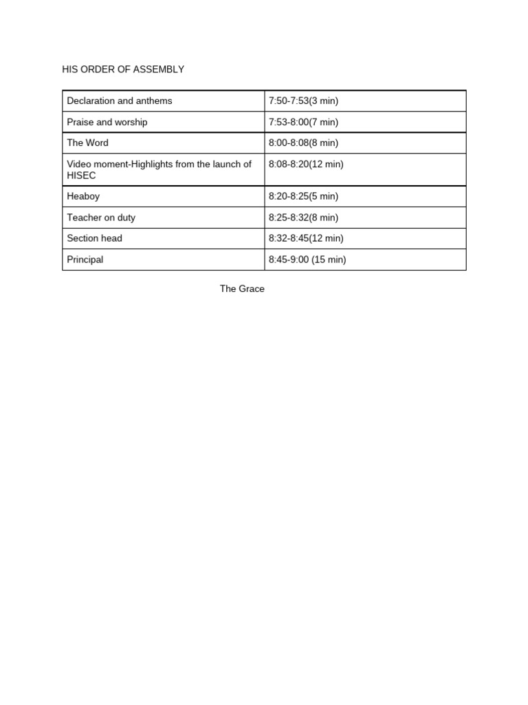 His Assembly Program | PDF