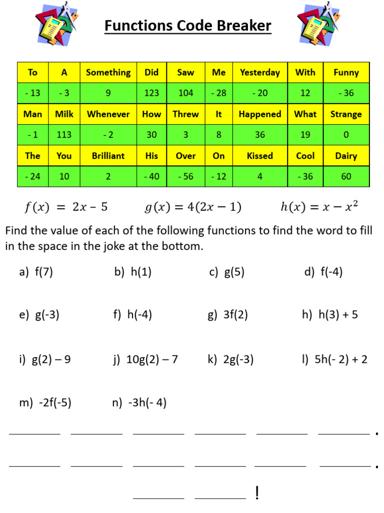 Functions Codebreaker | PDF