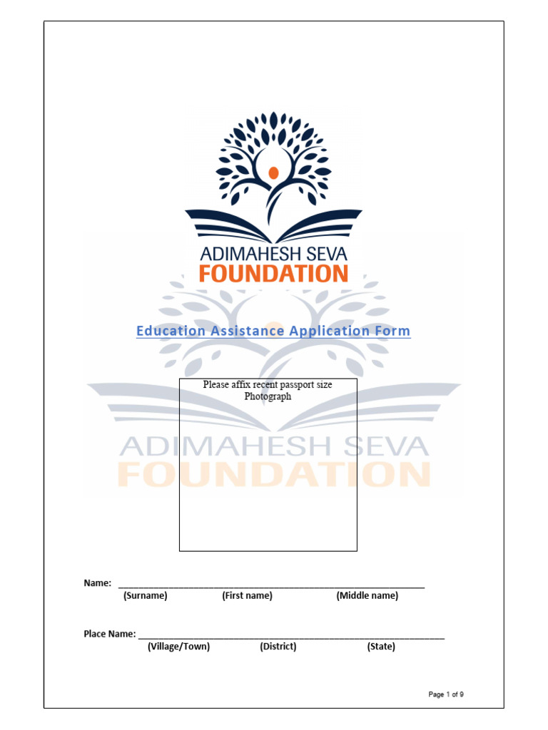 ASF Application Form-Eng | PDF