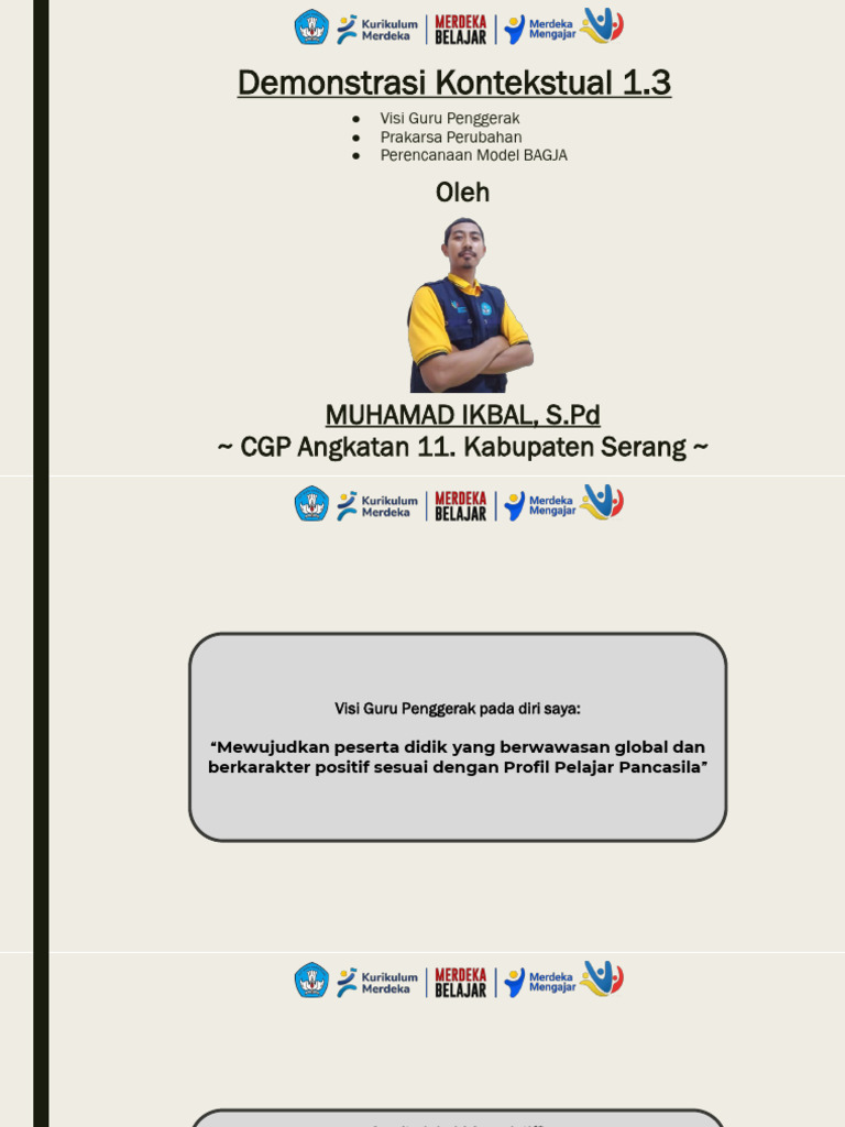 Demonstrasi Kontekstual - Kerangka Tahapan BAGJA | PDF