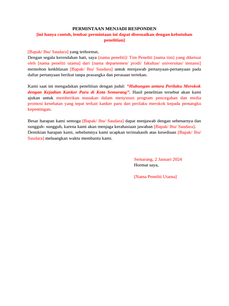 4. Contoh Informed Consent | PDF