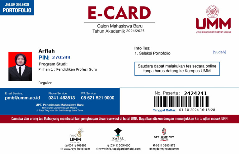 Ecard PPG - Arfiah | PDF