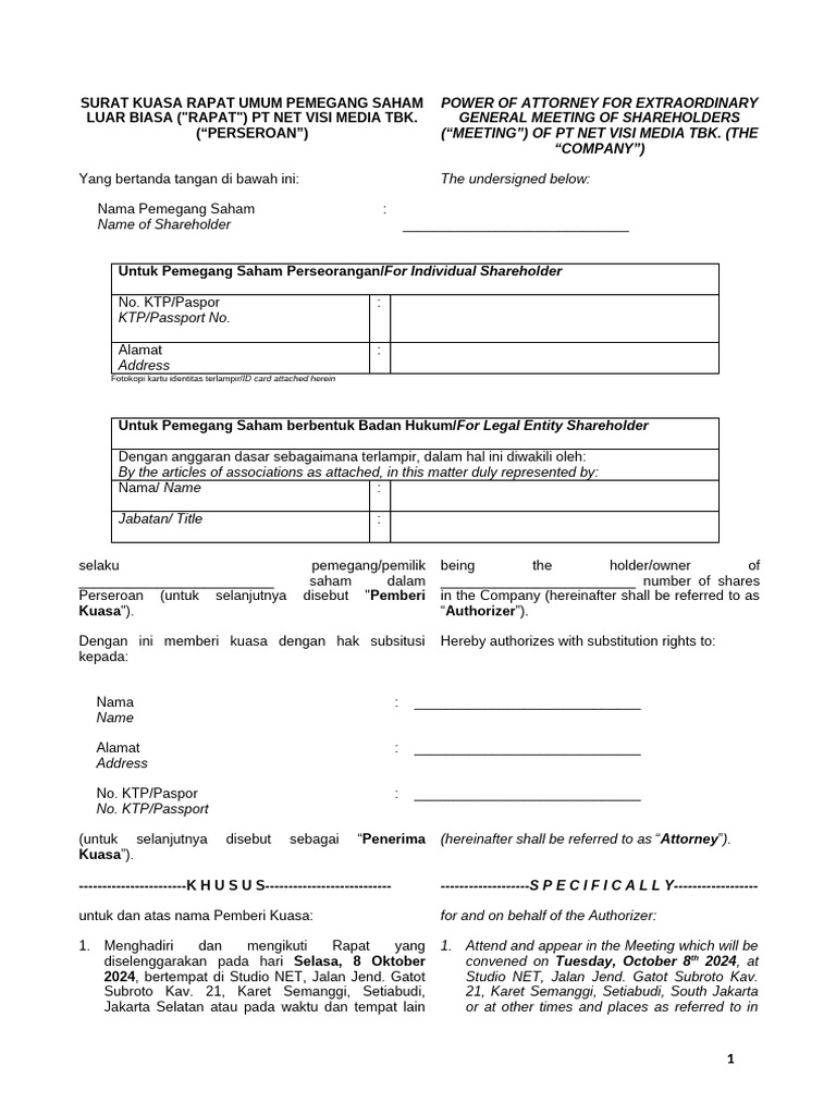 NETV-Template-Surat-Kuasa-RUPSLB | PDF NETV-Template-Surat-Kuasa-RUPSLB | PDF