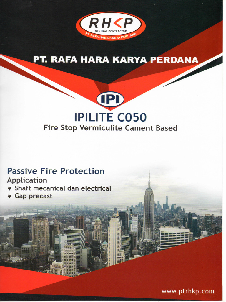 D8 MORTAR BROSUR FIRE STOP IPILITE C050 | PDF