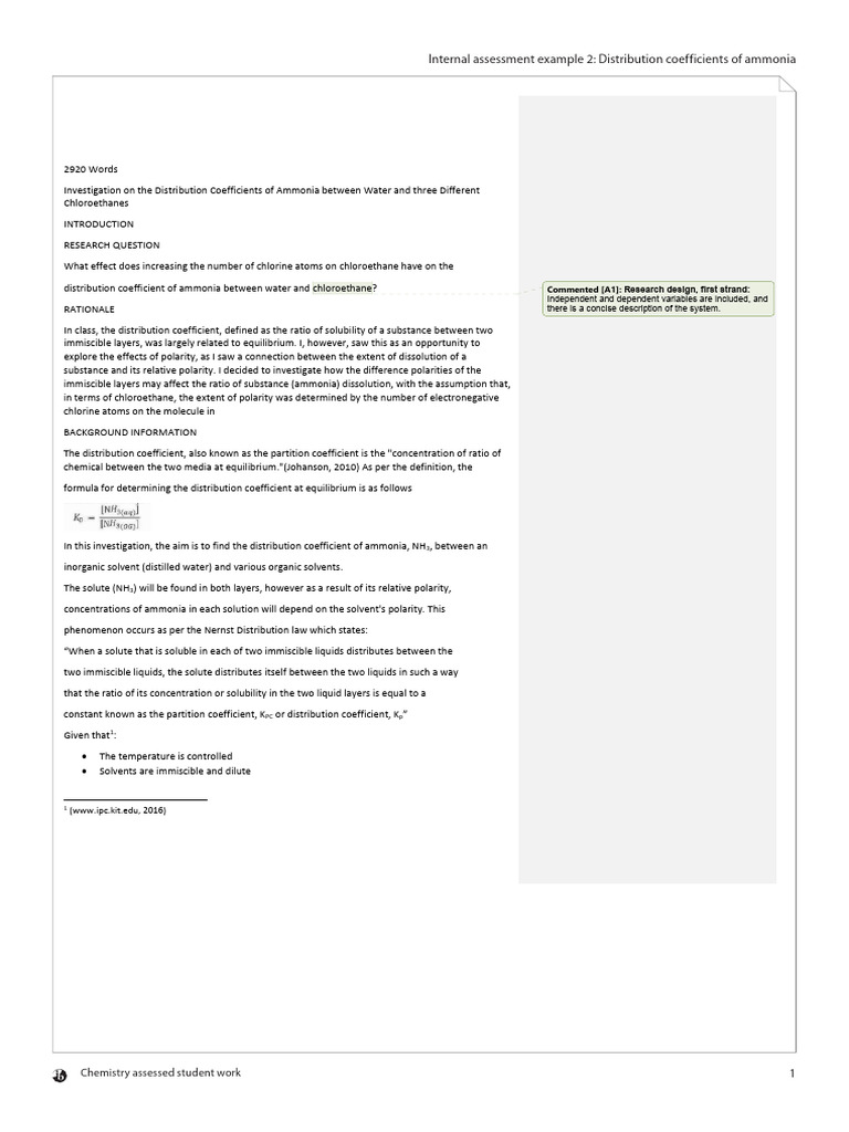 Chemistry Ia 02 Annotations en | PDF