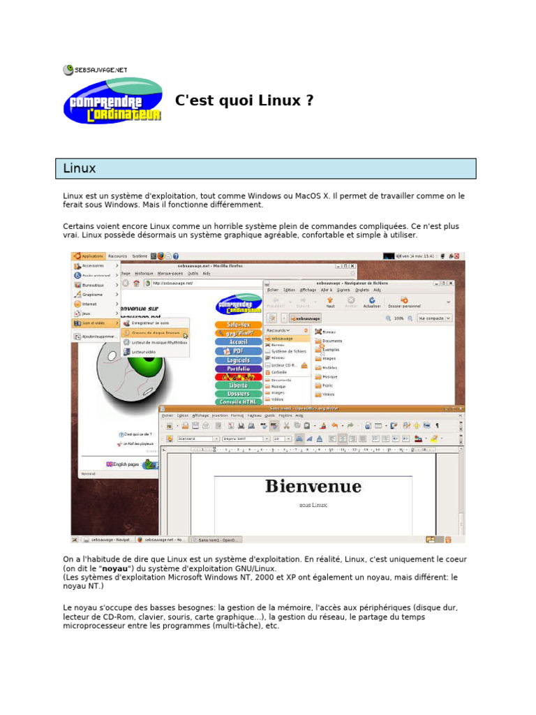 Linuxe System D'exploitation-1 | PDF