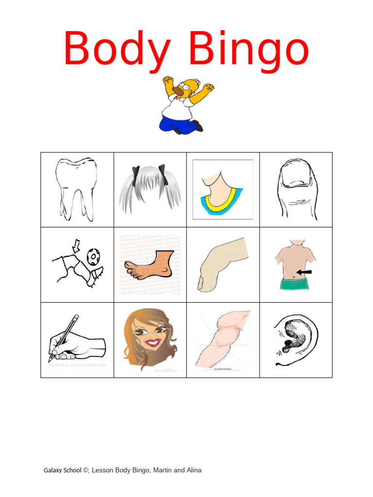 Body Bingo Lesson Plan for Kids | PDF