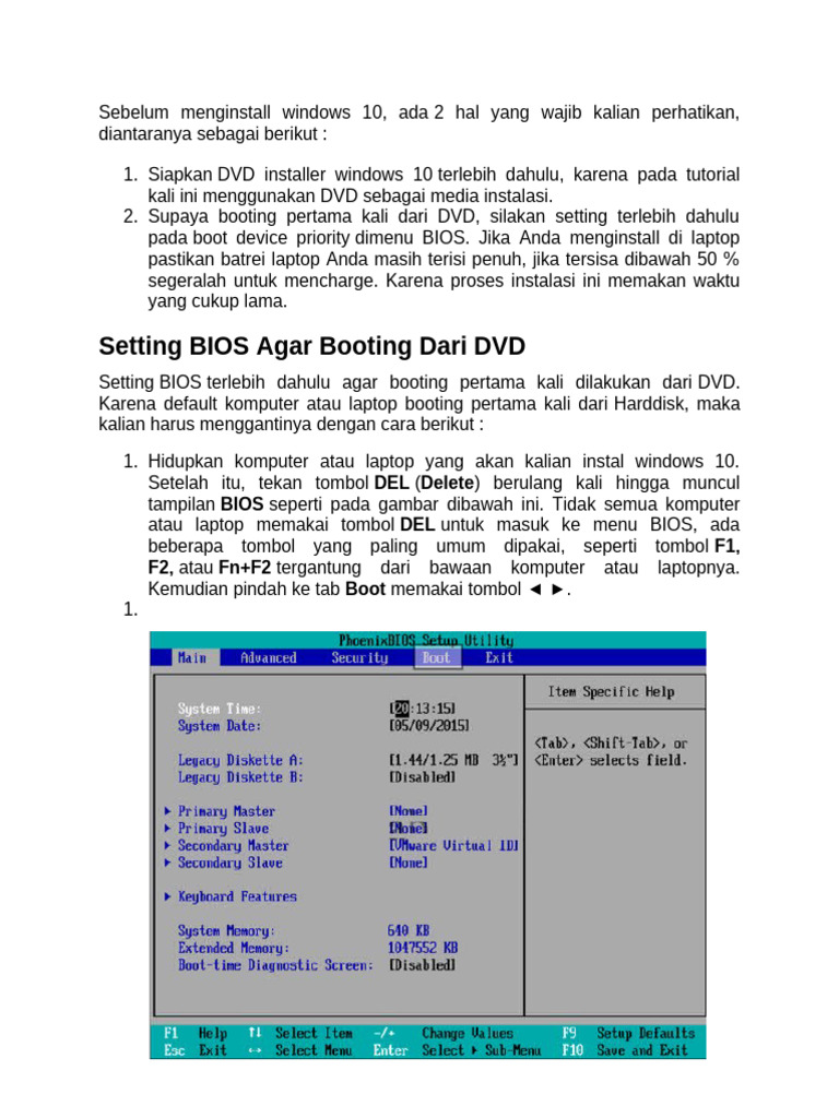 2 menginstall windows 10 | PDF
