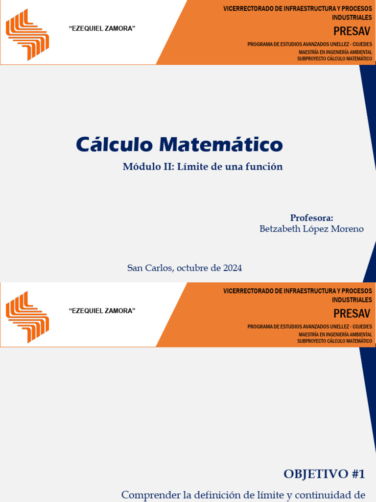 Módulo II. Límite de Una Función | PDF