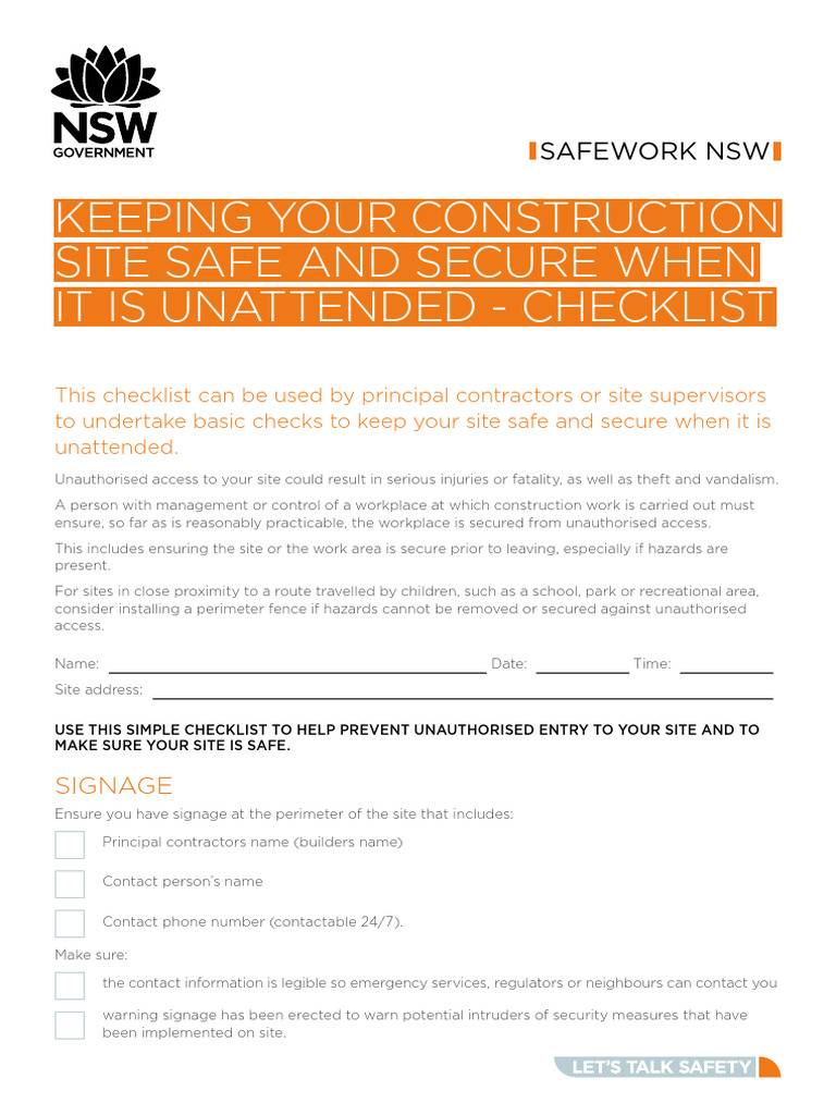 Keeping Your Construction Site Safe and Secure When It Is Unattended ...