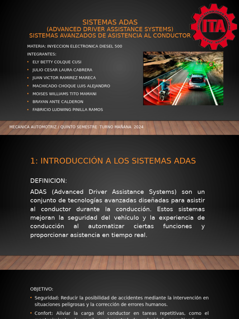 Sistemas Adas Diapositivas | PDF