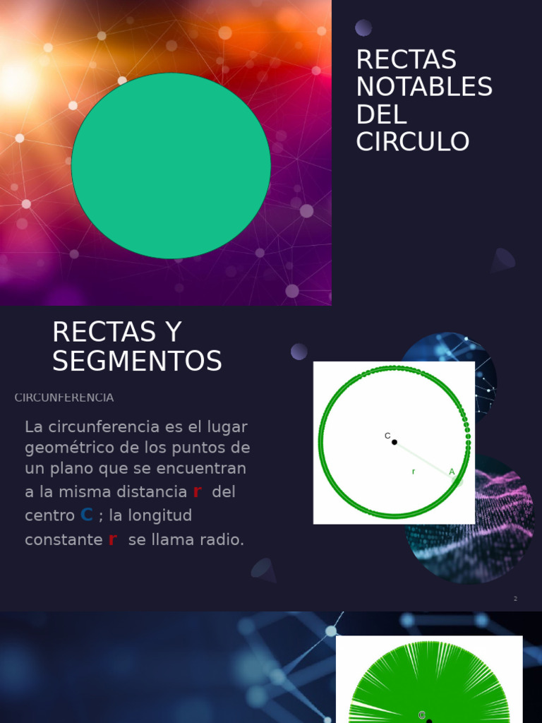 Rectas Notables Del Circulo | PDF
