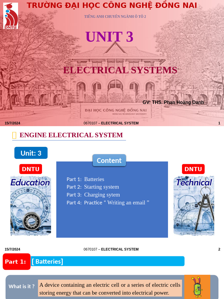 Unit 3-Electrical Systems | PDF