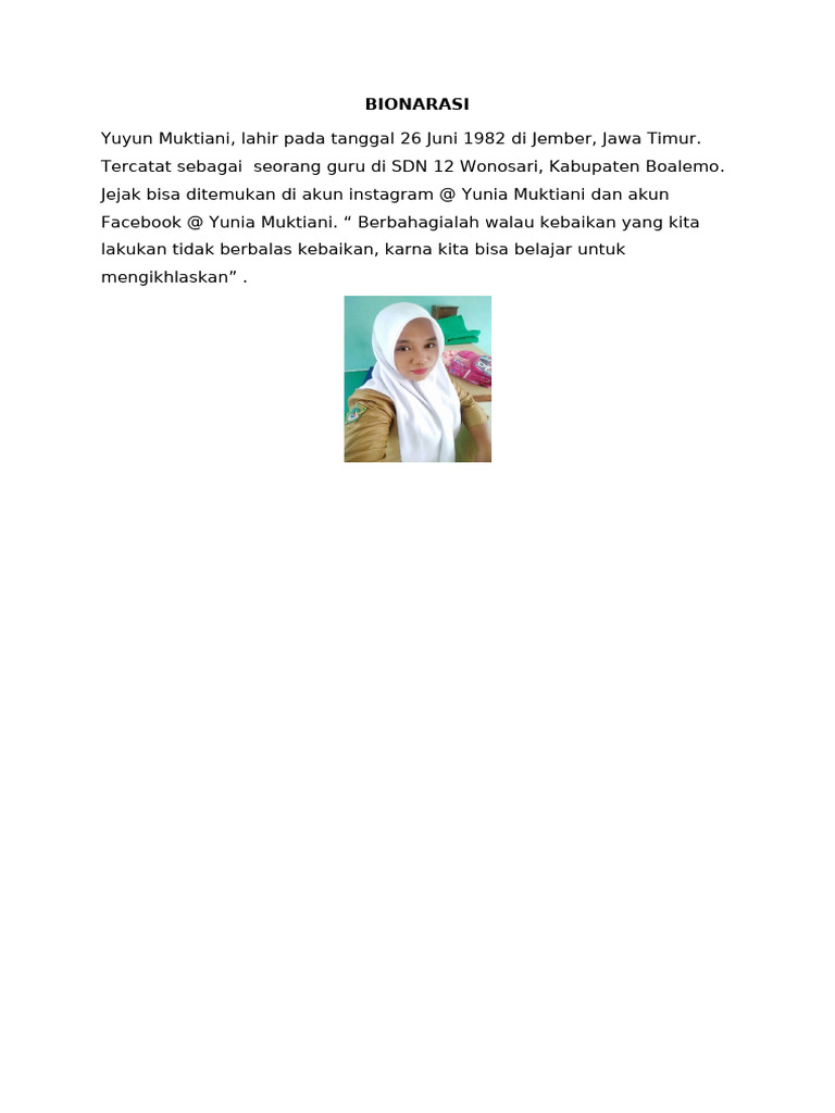 BIONARASI YUYUN MUKTIANI | PDF