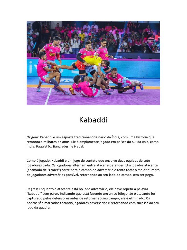Kabaddi 1 | PDF