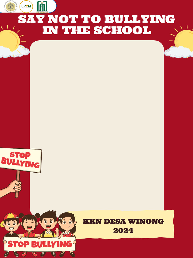 Orange Be A Hero Stop Bullying Poster | PDF