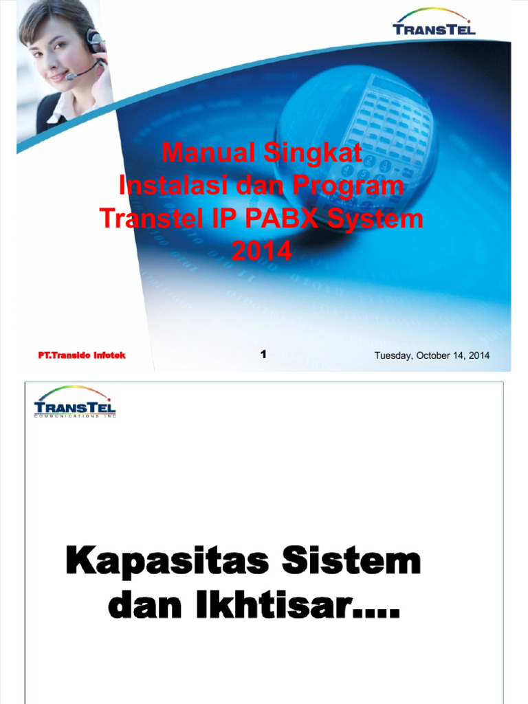 Instalasi Dan Program Transtel IP PABX | PDF