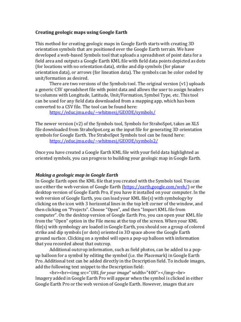 Creating GE Geologic Maps | PDF