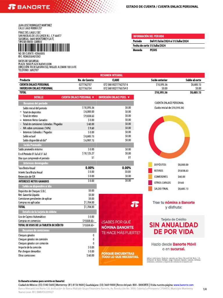 Edo Cuenta Banorte | PDF