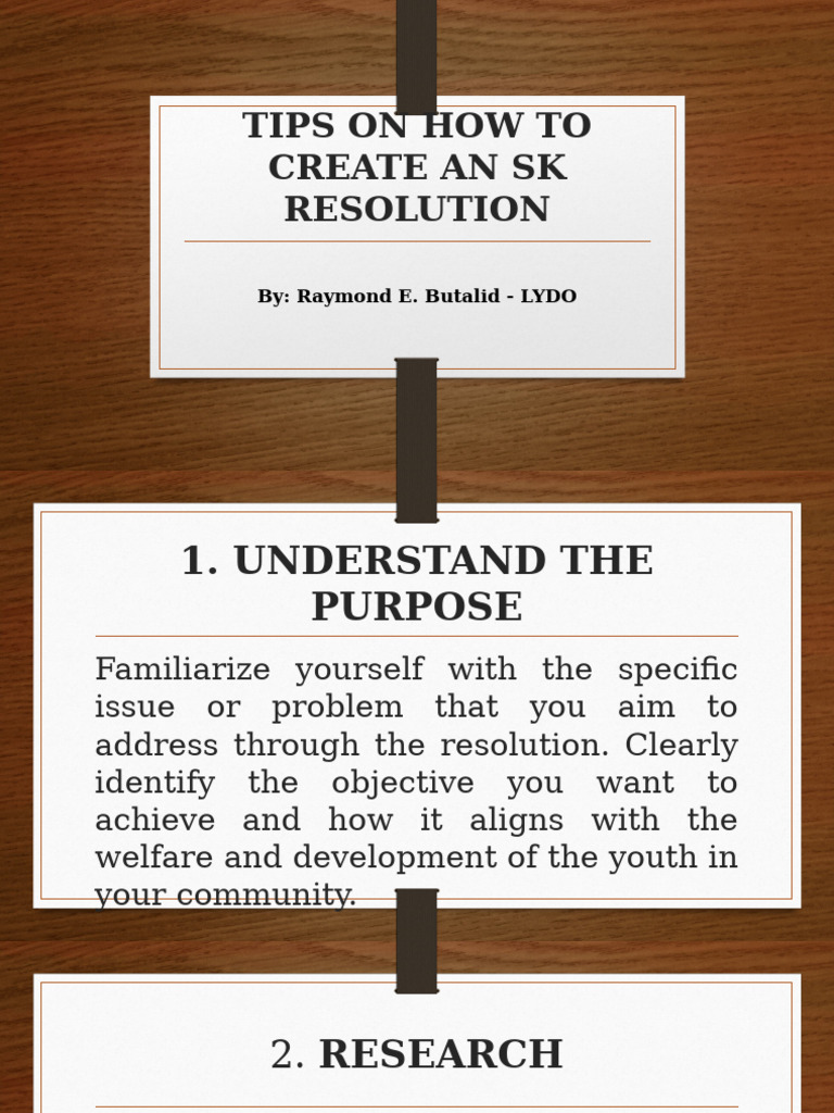 TIPS ON HOW TO CREATE AN SK RESOLUTION | PDF