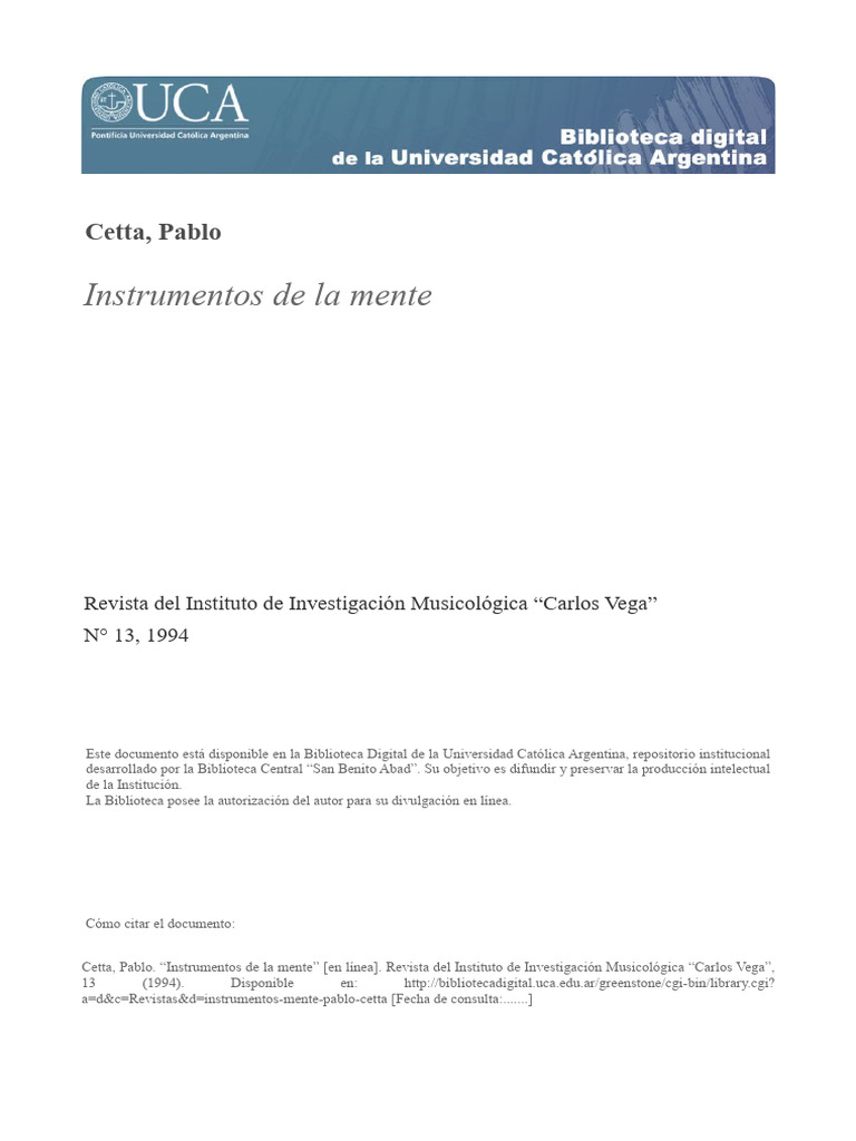 Instrumentos Mente Pablo Cetta | PDF