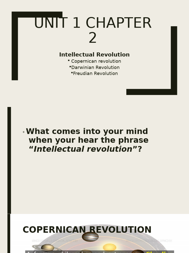 UNIT I Chapter 2 Intellectual Revolution | PDF