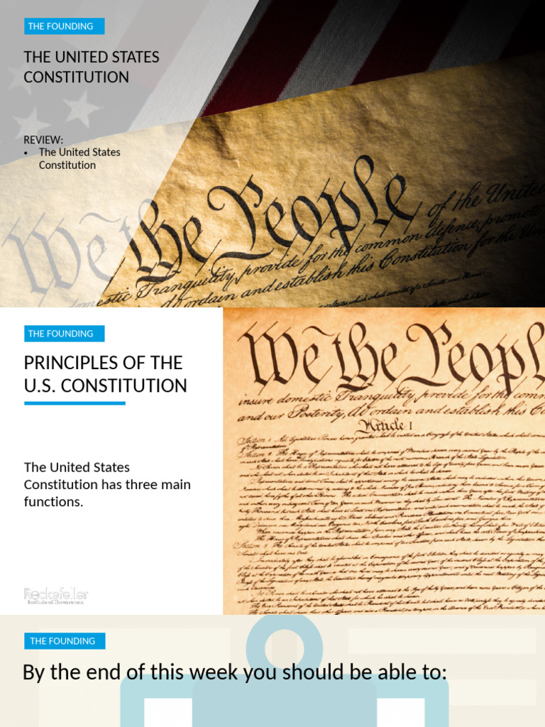 U.S. Constitution Founding Principles | PDF | Politics | Social Science
