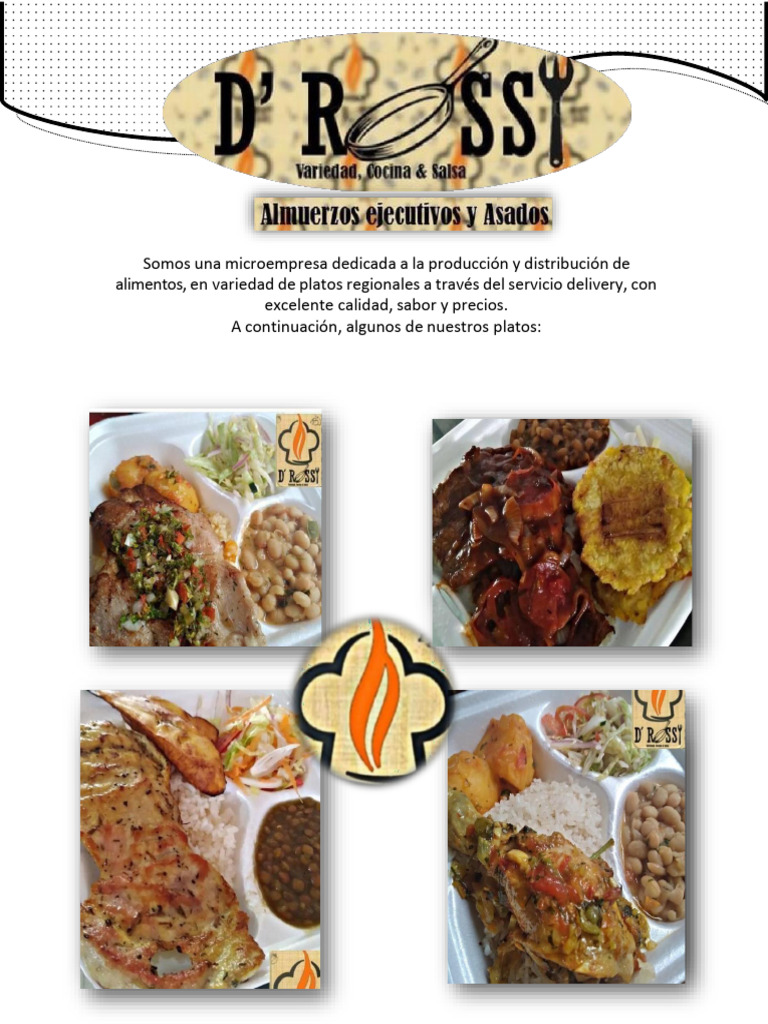 Servicio de Almuerzos Delivery Económico | PDF | Hogar, jardinería y ...