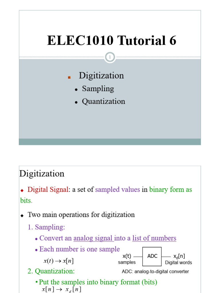 Tutorial 6 | PDF