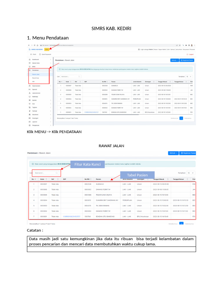 !!!progress SIMRS ASOC | PDF