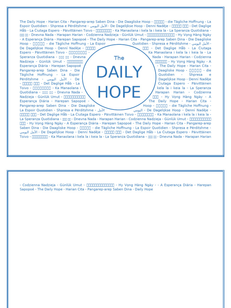 The Daily Hope Wallpaper (Neon) | PDF