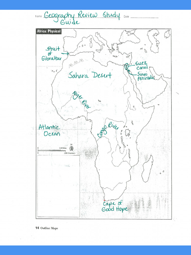 Geography Review Study Guide-1 | PDF