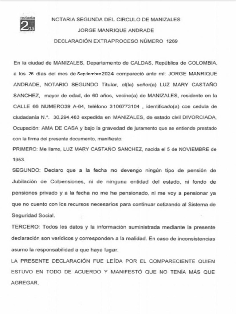 Documento Notaria PDF | PDF