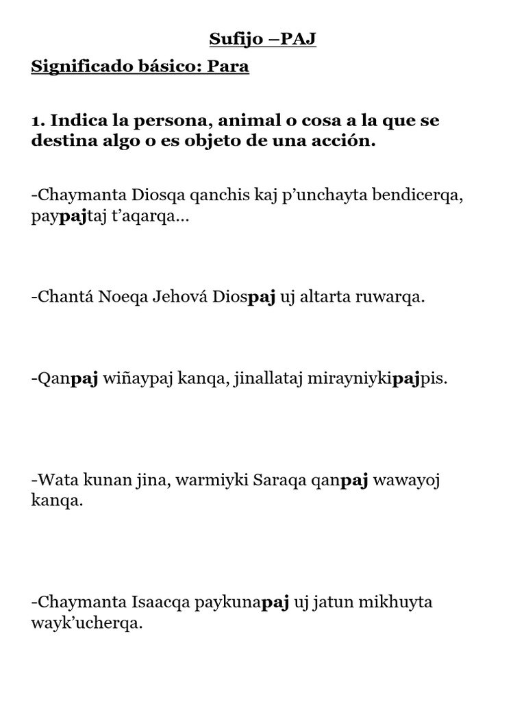 16 - Sufijo PAJ ST | PDF