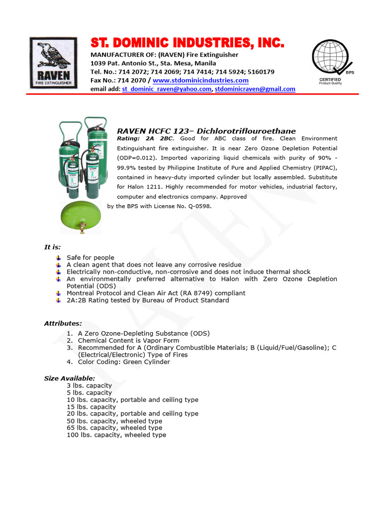 Fire Extinguisher Brochure | PDF